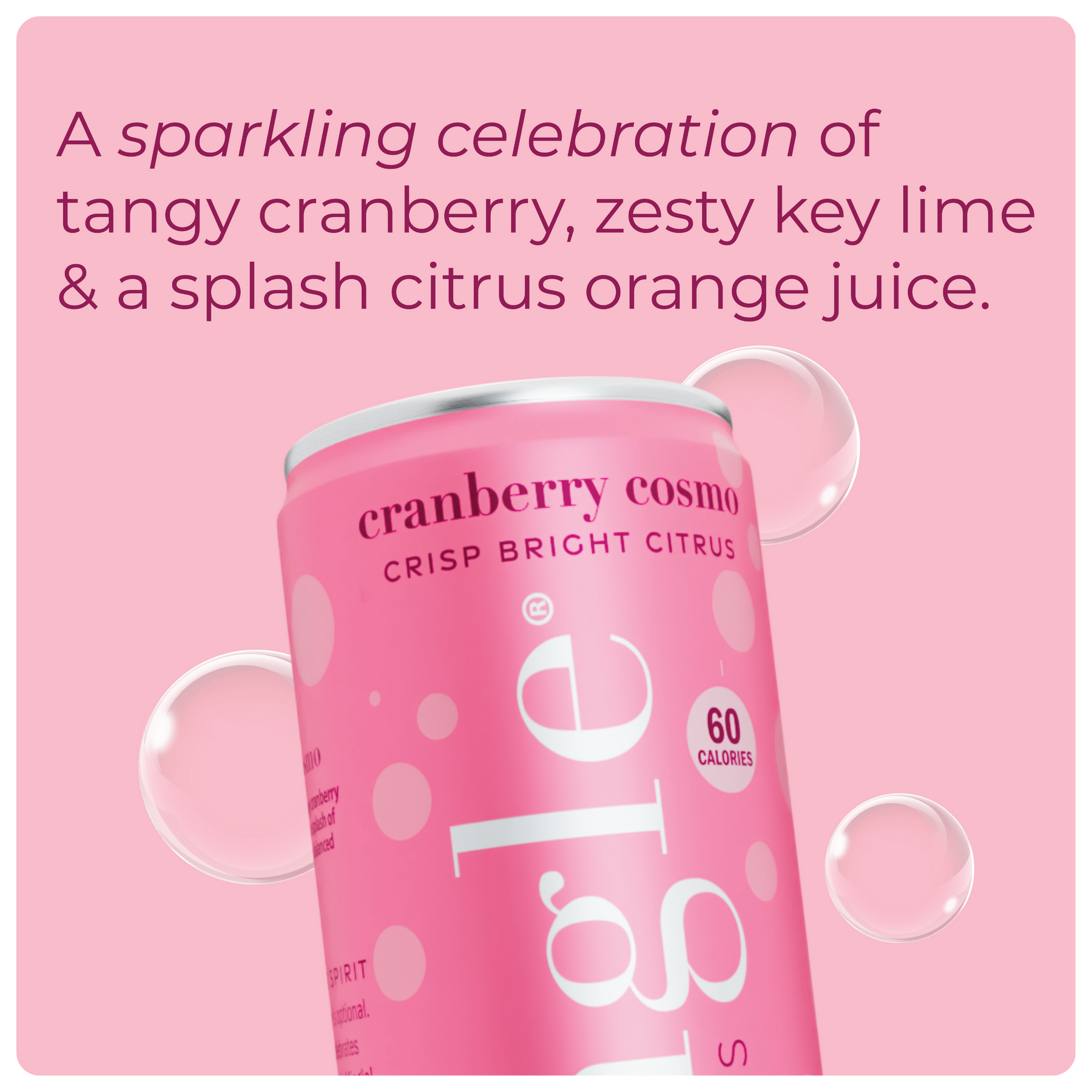Cranberry Cosmo Mocktails - Mingle Mocktails - Non Alcoholic Beverages