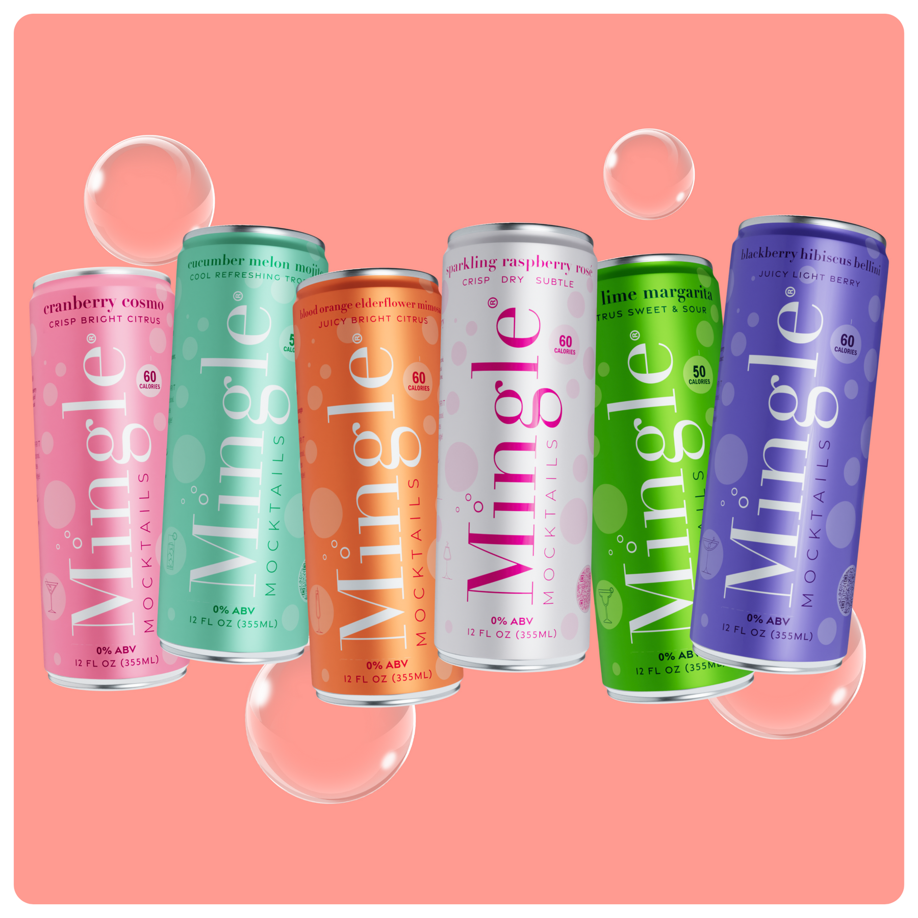 Mocktails Variety Packs - Mingle Mocktails - Non Alcoholic Beverages