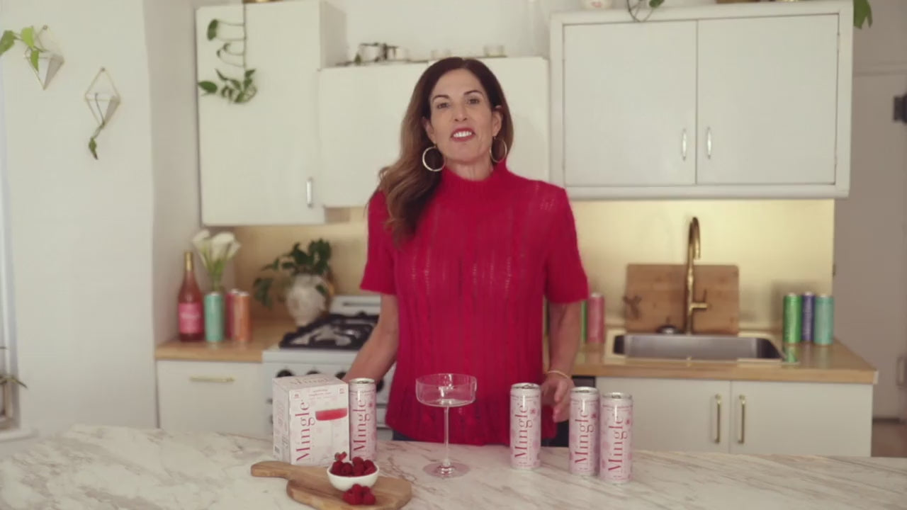 Sparkling Raspberry Rosé Mocktails | Mingle
